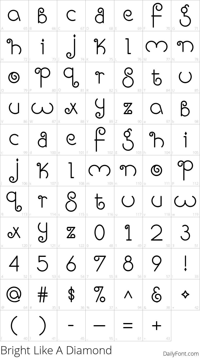 Bright Like A Diamond by Misti's Fonts at DailyFont.com