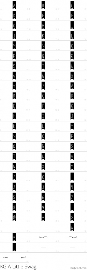 A Little Swag by Kimberly Geswein at DailyFont.com