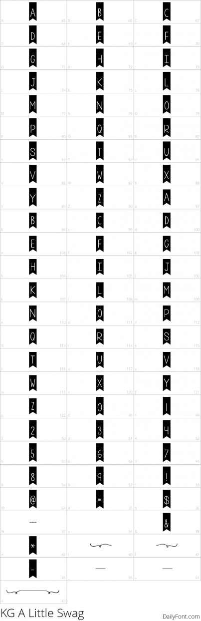 A Little Swag by Kimberly Geswein at DailyFont.com