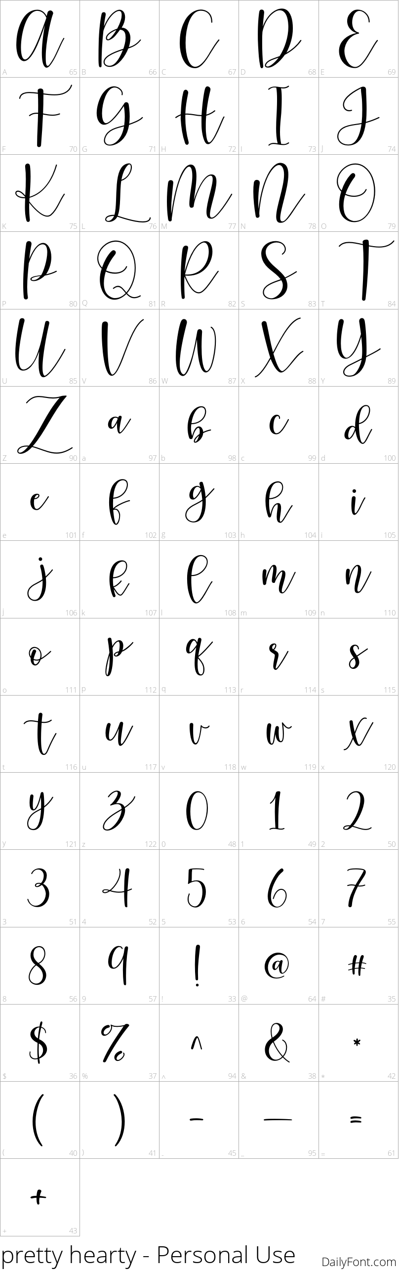 Pretty Hearty: Elegant Handwritten Font for Weddings and More