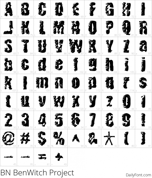 BN BenWitch Project by Ben Nathan at DailyFont.com