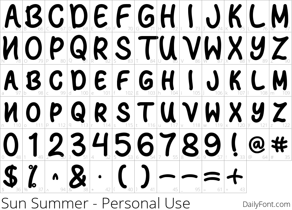 Sun Summer by Sakha Design at DailyFont.com