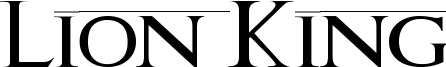 Lion King Font :: Download at DailyFont.com