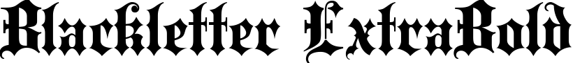 Download Blackletter ExtraBold at DailyFont.com