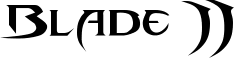 Blade 2 by Jens R. Ziehn at DailyFont.com