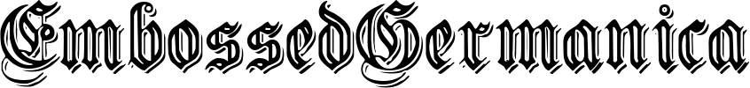 Download EmbossedGermanica at DailyFont.com