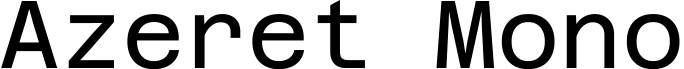 Azeret Mono by Google at DailyFont.com