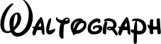 Waltograph - 1 of 2 fonts in set Waltograph :: DailyFont.com