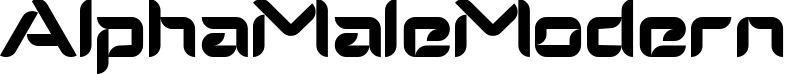 AlphaMaleModern by Micky Rossi at DailyFont.com