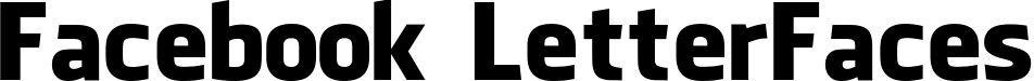 Facebook Font :: Facebook Letter Faces @ DailyFont.com