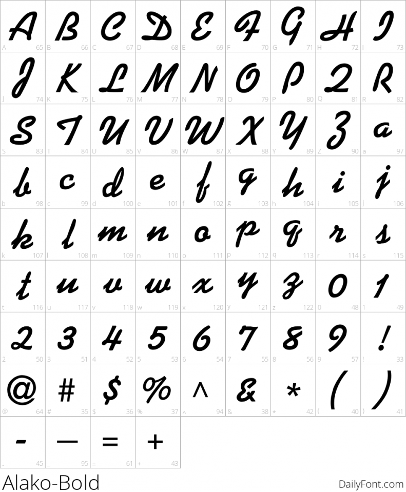 Download Alako-Bold at DailyFont.com