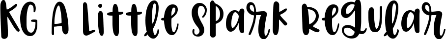 A Little Spark Font :: Handwritten Script Font