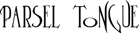Parsel Tongue by CarpeSaponem Fonts at DailyFont.com