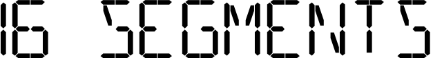 16-Segment Display Font: Vintage Electronics-Inspired Typography