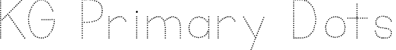 Letter Tracing School Font :: KG Primary Dots
