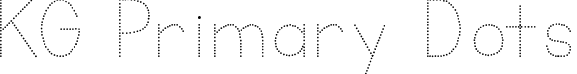 Letter Tracing School Font :: KG Primary Dots