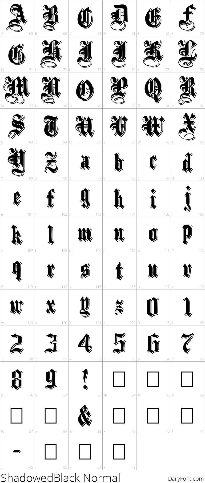 Shadowed Fonts Sans Serif Shaded Font | UrbanFonts.com