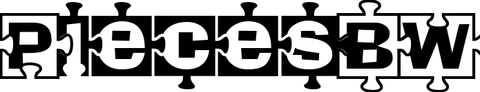 PiecesBW by Harold Lohner at DailyFont.com