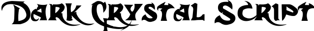 Dark Crystal by Dennis Ludlow at DailyFont.com