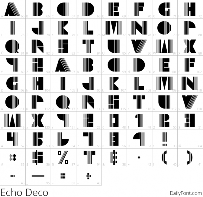 Echo Deco by Rich Gast at DailyFont.com