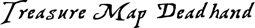 Download Treasure Map Deadhand at DailyFont.com