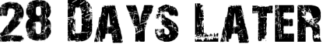 28 Days Later by Jens R. Ziehn at DailyFont.com