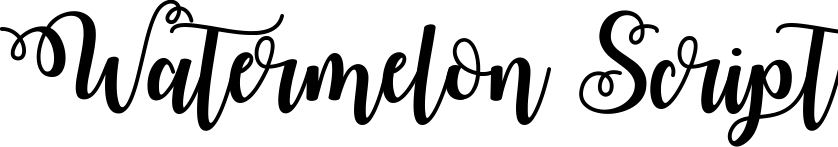 Watermelon Script by Misti's Fonts at DailyFont.com