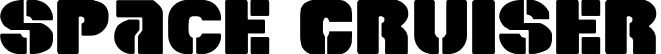 Space Cruiser by Iconian Fonts at DailyFont.com