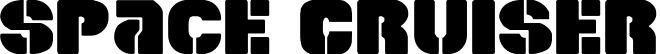 Space Cruiser by Iconian Fonts at DailyFont.com
