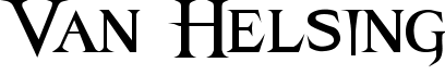 Van Helsing by Jens R. Ziehn at DailyFont.com