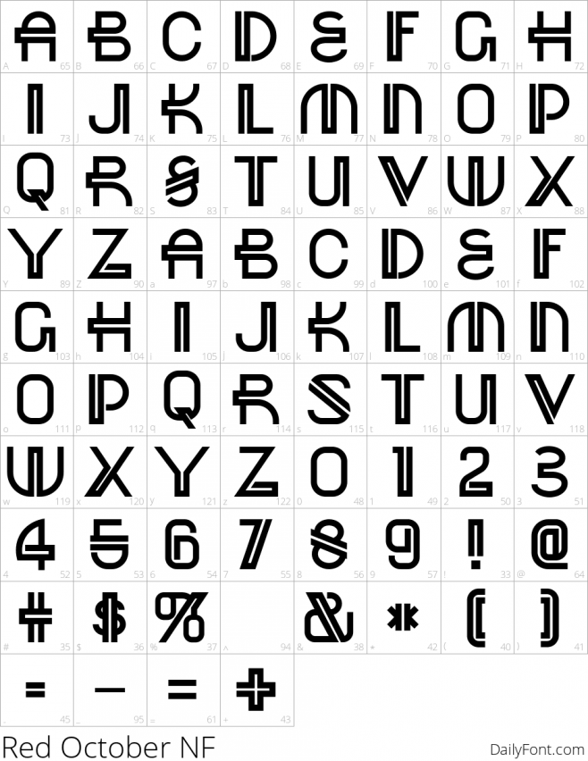 Red October NF by Nick's Fonts at DailyFont.com