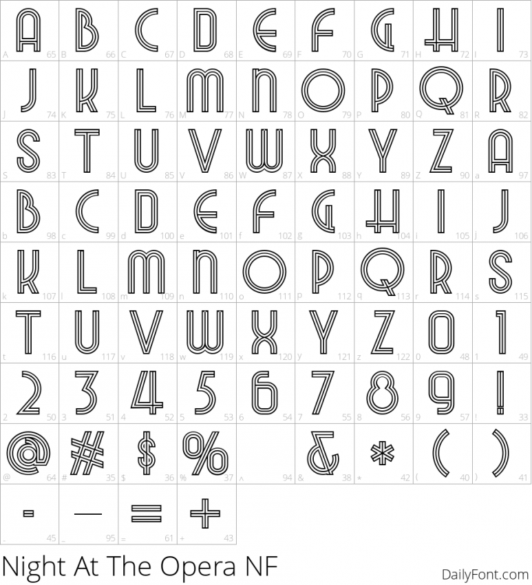 Night At The Opera NF by Nick's Fonts at DailyFont.com