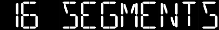 16-Segment Display Font: Vintage Electronics-Inspired Typography