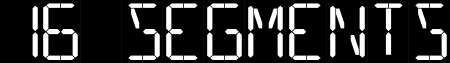 16-Segment Display Font: Vintage Electronics-Inspired Typography