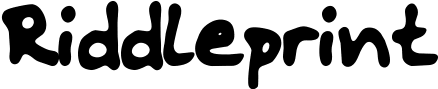 Download Riddleprint at DailyFont.com