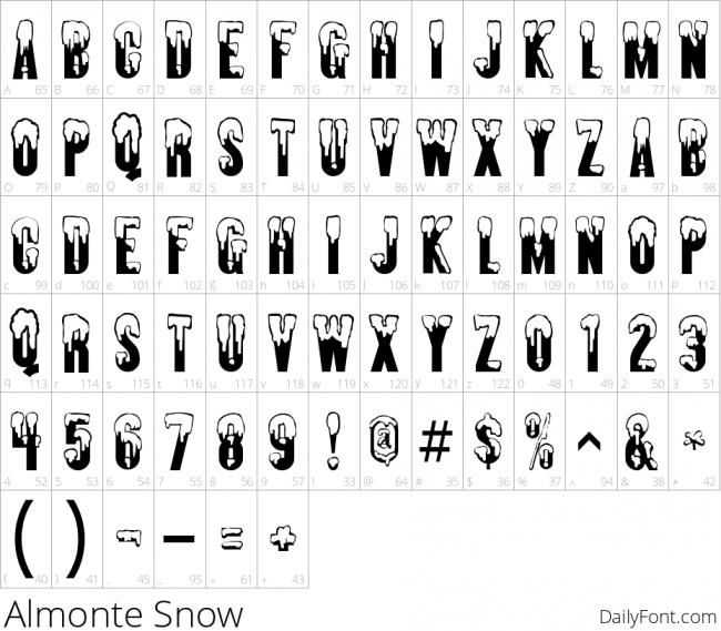 Almonte Snow by Ray Larabie at DailyFont.com