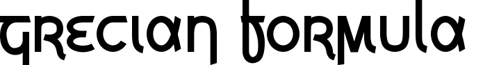 Grecian Formula` by Vic Fieger at DailyFont.com