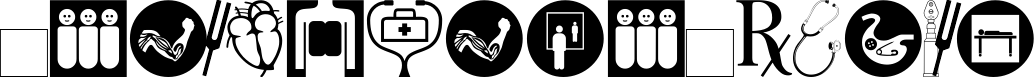 Download HealthcareSymbols at DailyFont.com