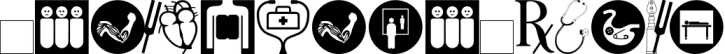 Download HealthcareSymbols at DailyFont.com