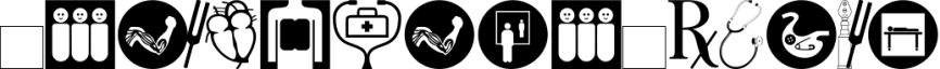 Download HealthcareSymbols at DailyFont.com