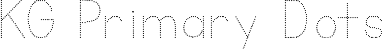 Letter Tracing School Font :: KG Primary Dots