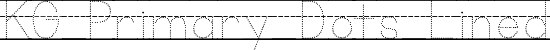 Letter Tracing School Font :: KG Primary Dots