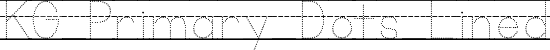 Letter Tracing School Font :: KG Primary Dots