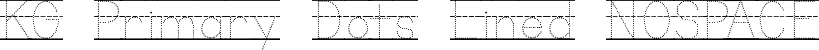 Letter Tracing School Font :: KG Primary Dots