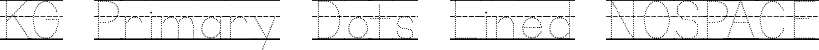 Letter Tracing School Font :: KG Primary Dots