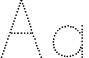 Letter Tracing School Font :: KG Primary Dots