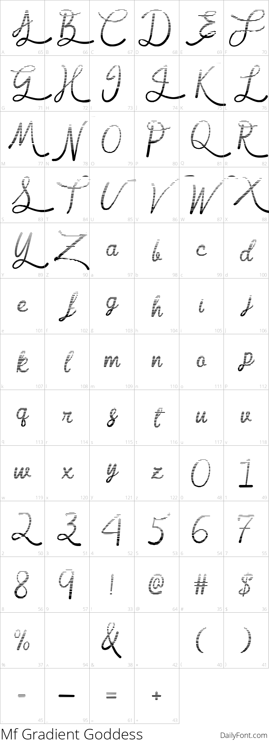 Mf Gradient Goddess by Misti's Fonts at DailyFont.com