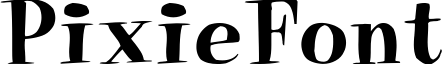 PixieFont by David Rakowski at DailyFont.com