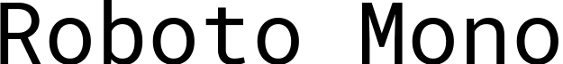 Roboto Mono by Google at DailyFont.com