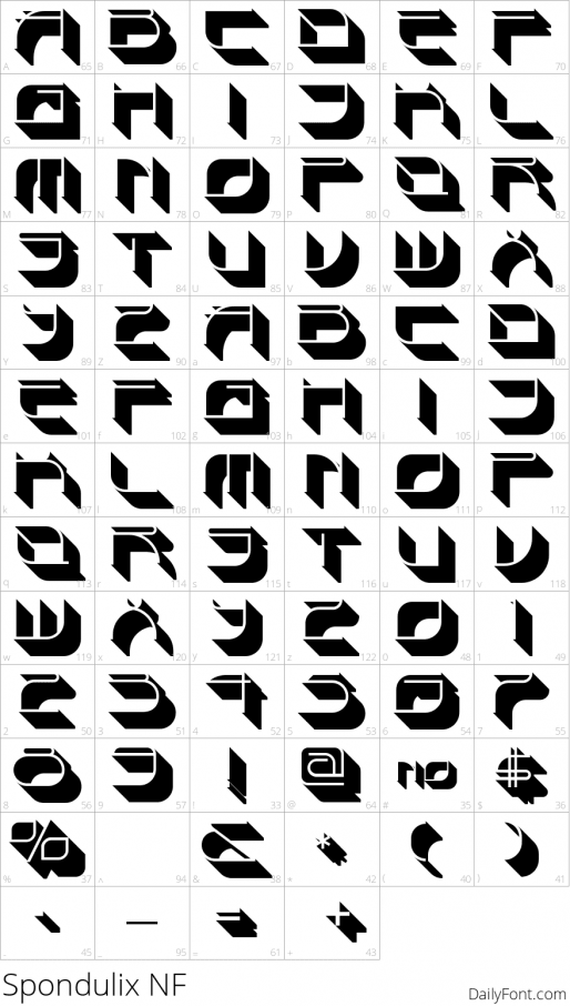 Spondulix NF by Nick's Fonts at DailyFont.com